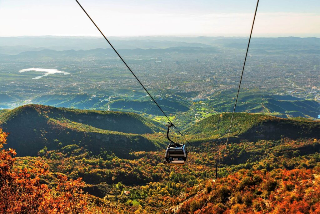 To the top of Dajti mountain by a cable car - Adria Fun